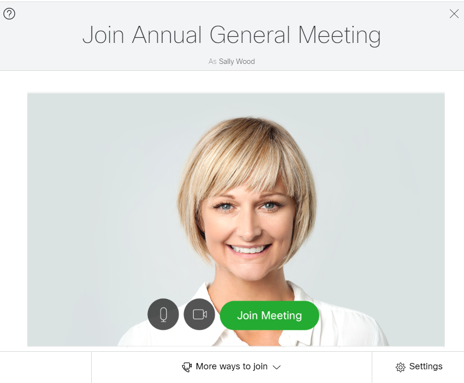 Start a meeting in one of your spaces